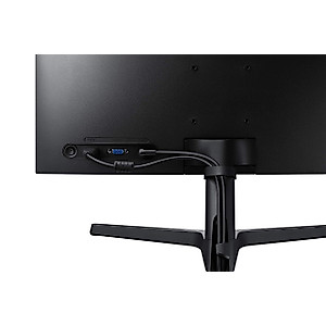 Samsung Business SR35 Series 24-Inch FHD 1080p Computer Monitor, 75Hz, IPS Panel, HDMI, VGA (D-Sub), VESA Compatible, Ultra-Thin 3-Sided Border-Less Bezel (LS24R356FZNXZA) (Renewed), Black
