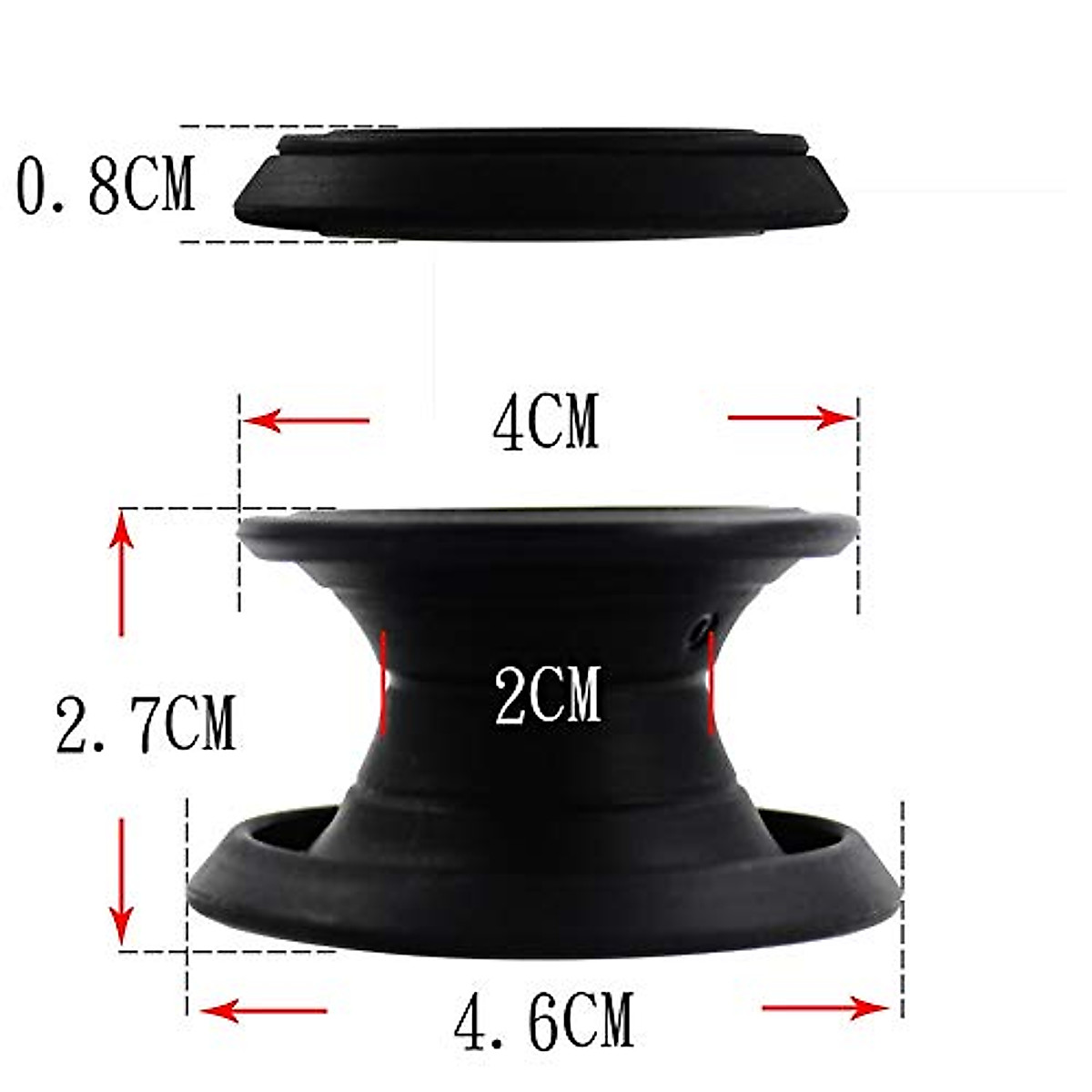 Mount and Stand for Smartphones and Tablets 3 Pack - White Marble Pineapple Heart Pink