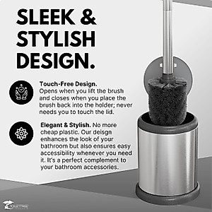 ToiletTree Products Deluxe Toilet Brush with Lid