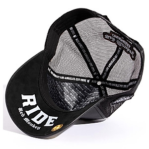 Red Monkey Riders Black RM1399 Limited Edition Unisex Trucker Hat