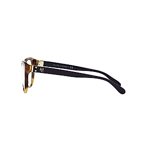 Ralph by Ralph Lauren Women's RL6211 Butterfly Prescription Eyewear Frames, Shiny Light Havana/Demo Lens, 54 mm