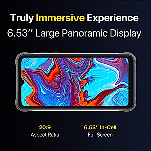 UMIDIGI Bison X10G Rugged Smartphone, NFC, T-Mobile, 4+64G, Rugged Cell Phone Unlocked, IP68/IP69K Waterproof, Android 11, 6.53" FHD Screen, 6150mAh Battery, 4G Dual SIM