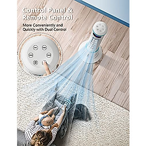 Evaporative Air Cooler - COMFYHOME 3-in-1 Portable Air Conditioner, 4 Modes Cooling Fan, 20Ft Remote & 15H Timer, Quiet Evaporative Cooler, 70° Oscillation,1-Gal Water Tank Room Cooler for Home Office