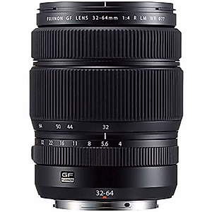 Fujifilm GF 32-64mm f/4 R LM WR Lens, Bundle with Hoya 77mm UV+CPL Filter, ProOptic Cleaning Kit, Cleaning Cloth