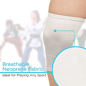 Dr. Franklyn's Knee Support - Easy Use Elastic Sports Compression Sleeves - Quick Injury Recovery & Pain Relief - for Men & Women