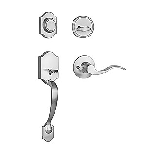 Dynasty Hardware DEN-HER-405-15L Denver Front Door Dummy Handleset, Satin Nickel, with Heritage Lever, Left Hand