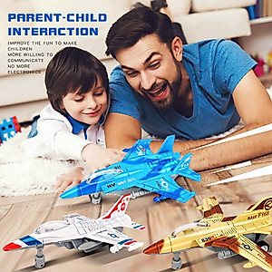 OTONOPI Fighter Jet Toy Model Airplane Playset Aircraft Plane Military Air Force Set Diecast Pull Back Toy Planes F-15 F-16 F-18 Model Birthday Gift for Boys Toddler Kid Girl Age 3+ Party Favor 8 Pack