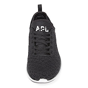 APL: Athletic Propulsion Labs Women's Techloom Phantom Sneakers, Black/Metallic Silver, 6.5 M US