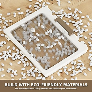 ECOWEEPUT Storage Bins with Lids-54 Gal Stackable Storage Containers, Foldable Storage Cabinet, Collapsible Storage Box with Wheels, Plastic Closet Organizers for Home Storage (2 Pack)