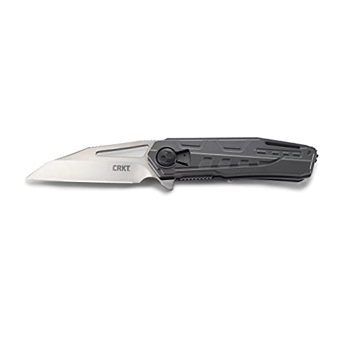 CRKT Raikiri Folding Pocket Knife: Plain Edge Folder with Liner Lock, Field Strip Technology, Everyday Carry Folded Knife with Flipper Opening, and Satin Blade Finish 5040