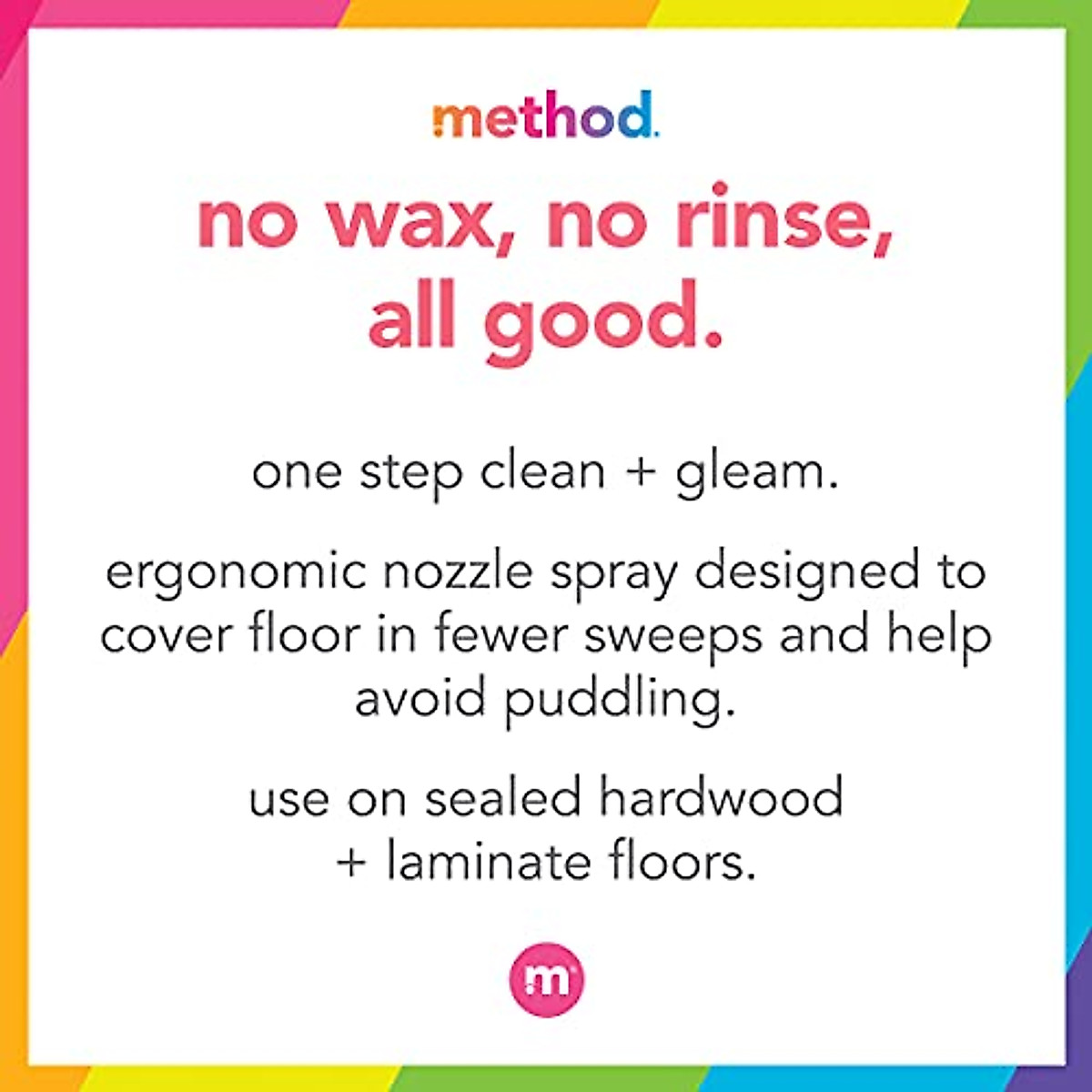 Method Squirt + Mop Hardwood Floor Cleaner, Almond, 25 Ounce, 1 pack, Packaging May Vary