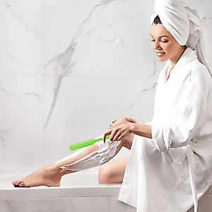 Mudder 3 Pieces Non-stick Wax Spatulas Silicone Spatula Waxing Applicator Hair Removal Sticks Applicator Spatula Reusable Scraper Hard Wax Sticks for Home Salon Body Use (Pink, Blue, Green)