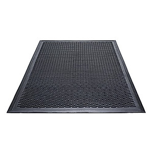 Guardian - MLL14030500 Clean Step Scraper Outdoor Floor Mat, Natural Rubber, 3'x5', Black, Ideal for any outside entryway, Scrapes Shoes Clean of Dirt and Grime