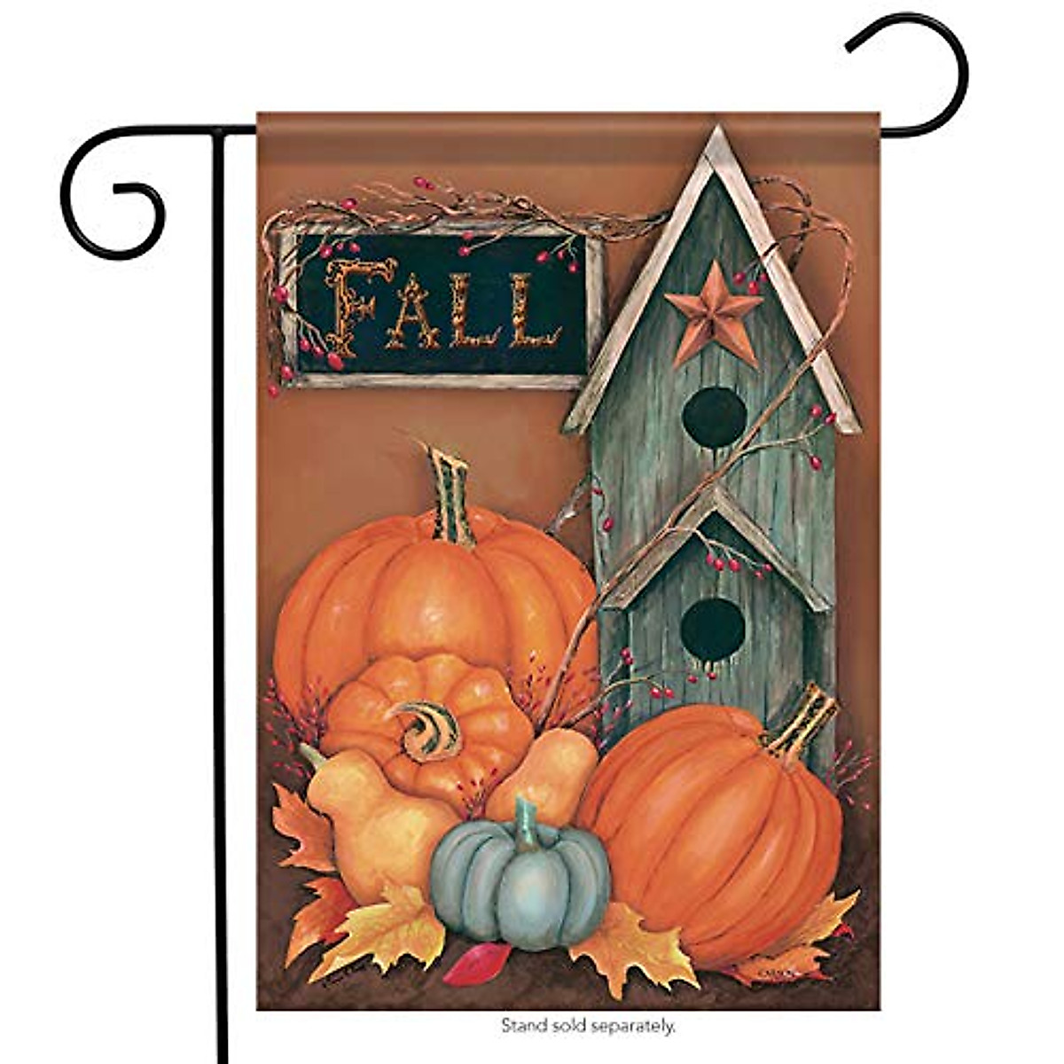 US Flag Store 46782 Carson Garden Flag, Brown, Blue, Orange