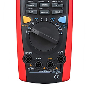 UNI-T UT71E True-RMS Electronics Logging Multimeter, Auto Manual Ranging, 1000V AC DC 10A, 40000 Counts, Ohmmeter/Voltmeter/Amp Tester/Capacitance Meter/Frequency Counter Temperature