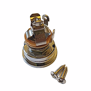 Chrome Electrosocket Jackplate with Pure Tone Full-contact Output Jack