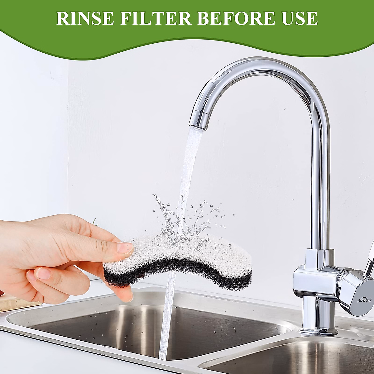 Cepheus 8 Pack Pet Fountain Filters Replacement for Cat Water Fountain, Dog Drinking Dispenser Cat Fountain Filters with 3 Filtration System