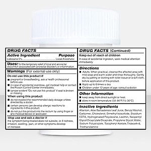 Numb Master 5% Lidocaine Topical Numbing Cream with Aloe, Vitamin E, 1 Oz Maximum Strength Topical Anesthetic Cream Pain Relief Cream for Hemorrhoid with Child Resistant Cap