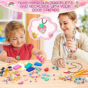 CGBOOM 527Pcs Polymer Clay Earring Making Kits,3 in 1 Clay Earring and Bracelet Making Kit, Jewelry Making Tools for Adults and Kids, Present for Girls,Teens and Adults