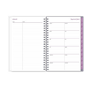 Blue Sky 2023 Weekly and Monthly Planner, January - December, 5" x 8", Clear Pocket Cover, Wirebound, Laila (142087)