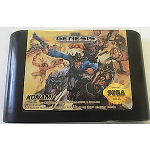 Sunset Riders (Sega Genesis / Megadrive) - Reproduction Cartridge with Clamshell Case and Manual