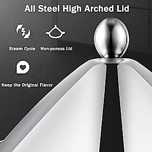 Casserole Dish with Lid Soup Pot Multi-Ply Clad Stainless Steel Tagine, Cooking Tagine Medium Lead Free Tangine with Silicone Gloves, 26Cm Tajine for Different Cooking Styles