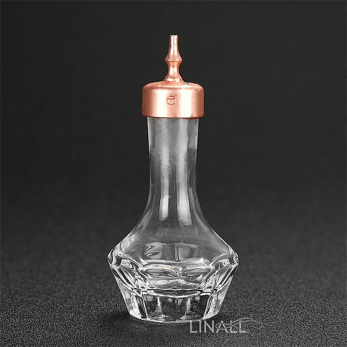 Bitters Bottle - Glass with Stainless Steel Dasher Top 50ml Professional Bar Tool for Making Craft Cocktails and the Perfect Whiskey DSBT0001 (Copper)