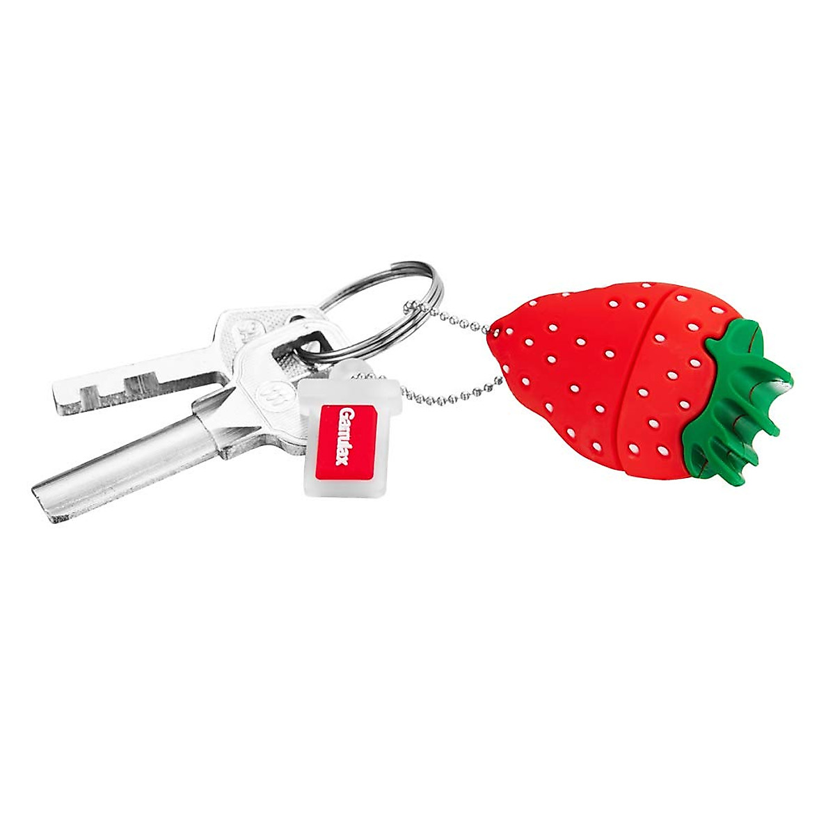 GARRULAX USB Flash Drive, 8GB / 16GB / 32GB Novelty Cute Cartoon USB Memory Stick Date Storage Pendrive Thumb Drives for Kids Children Collegue Student (32GB, Strawberry)