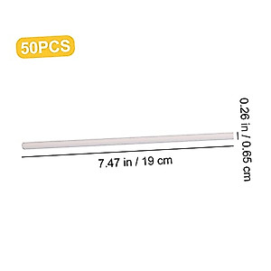 Ciieeo 50 Pcs Transparent Hot Melt Glue Stick Mini Hot Glue Sticks Glitter Hot Glue Sticks Glitter Hot Melt Glue Mini Size Glue Sticks Crafting Tool Crafting Kit Hot Melt Stick Toolkit