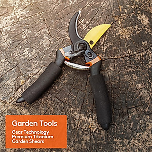 Bypass Pruning Shears for Garden - Effortless Pruning Shears for Grapevines, Bonsai Gardens - Trim Tree Branches and Flowers with Ease, with SK5 Steel Sharp Blades and Soft Cushion Grip Handle