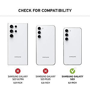 URBAN ARMOR GEAR UAG Designed for Samsung Galaxy S23 Case 6.1" Pathfinder Black - Rugged Heavy Duty Shockproof Impact Resistant Protective Cover