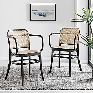 Modway Winona Dining Room Tables and Chairs, Black