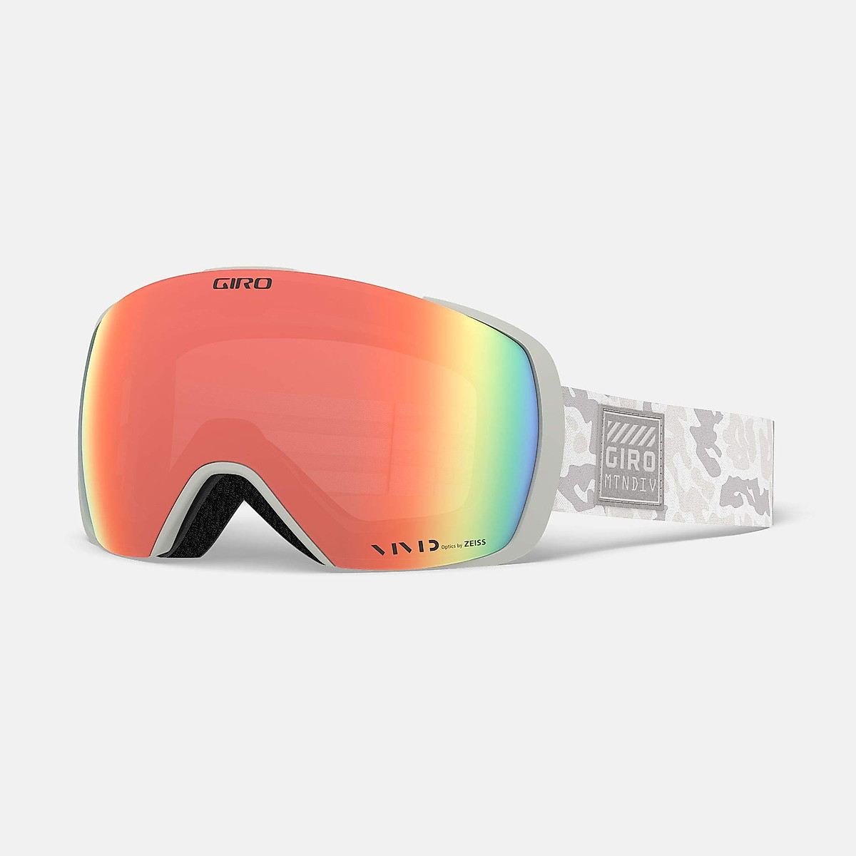 Giro Contact Ski Goggles - Snowboard Goggles for Men & Women - Whiteout Strap with Vivid Smoke/Vivid Infrared Lenses
