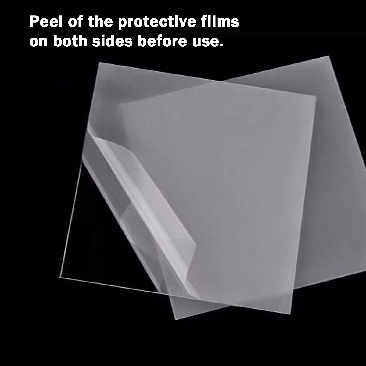 6Pcs Clear Acrylic Sheet, 8" x 10" x 0.08” Thick (Around 2mm) Transparent Acrylic Panel, Clear Plexiglass Sheets with Protective Film for Signs, DIY Display Projects, Christmas Presents, Craft