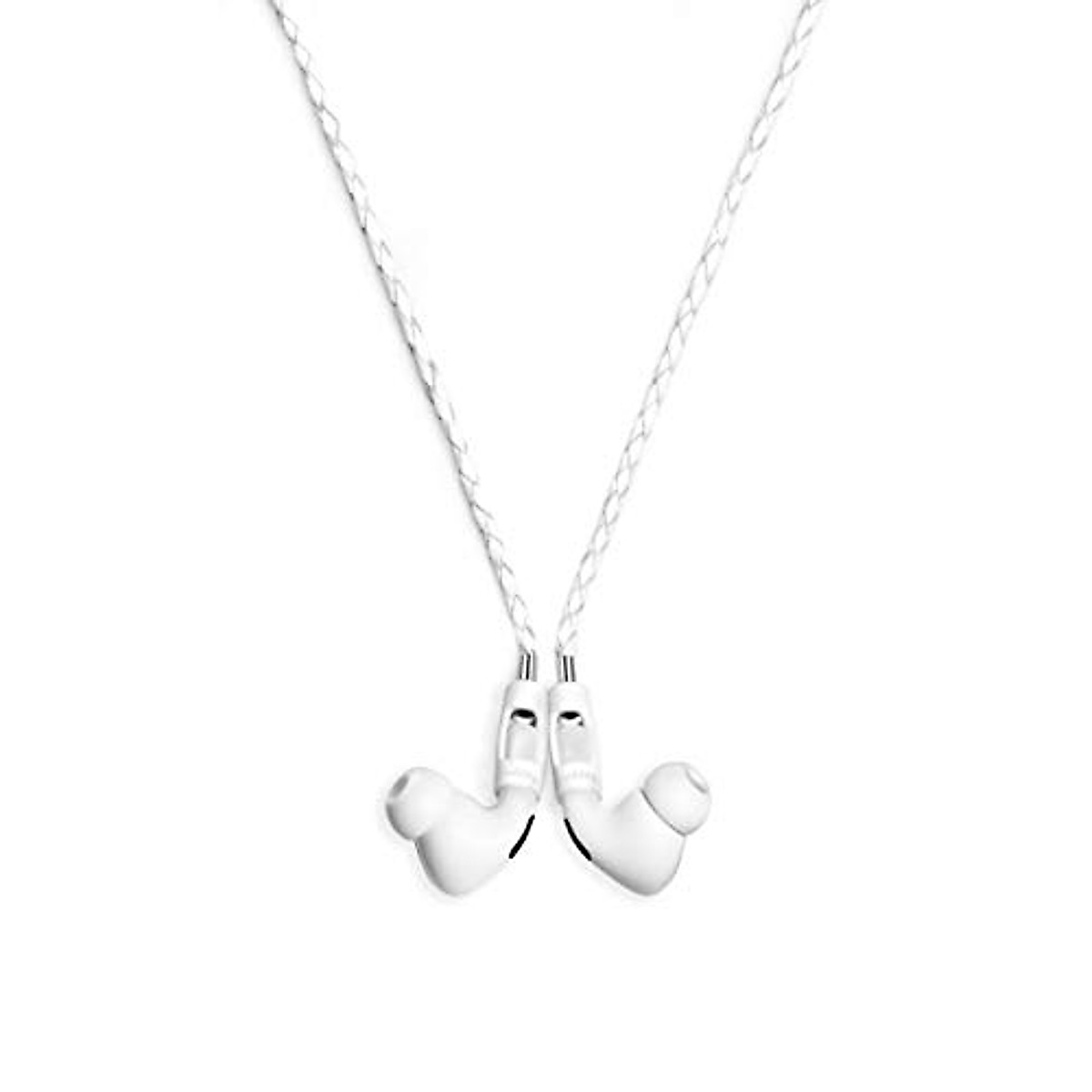 Tapper White Lamb Leather/Stainless Steel Strap for AirPods & AirPods Pro