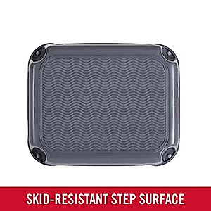 Rubbermaid One-Step Stool, Bisque, Holds up to 200 Pounds, Ideal for Home, Office, Garage, Durable Step Stool, FG275300CYLND, 7.1 inches Height, Gray