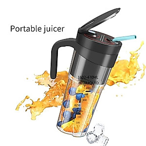JzcsdkSIL Portable Blenders And Shakes Blender USB Rechargeable Handheld Blender Cup Sports Travel And Home Portable Blender Multifunctional Blender Cup Handheld Blender Portable Juicer