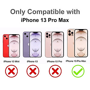 KANGHAR Compatible with iPhone 13 PRO MAX Case Blue Butterfly Shell Wrist Strap Lanyard Cover for iPhone 13 PRO MAX 6.7 INCH 2021 5G