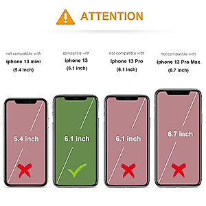 KIHUWEY Compatible with iPhone 13 Case Wallet with Credit Card Holder, Premium Leather Magnetic Clasp Kickstand Heavy Duty Protective Cover for iPhone 13 6.1 inch(Blue)