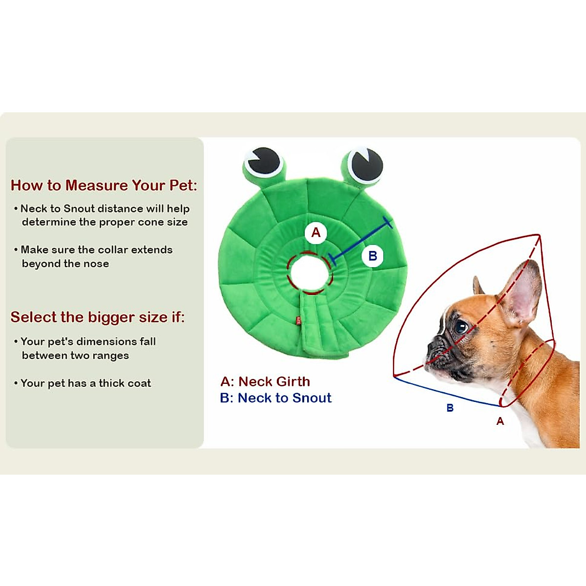 Dog Cone, Pet Recovery Collar Comfy Pet Cone Collar Protective Collar for After Surgery Lick Wound Healing Flexible Cone for Dogs After Surgery (XL)