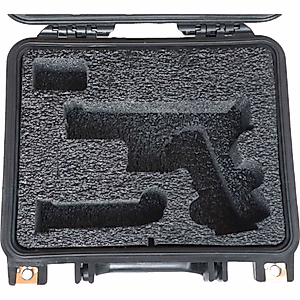 Case Club Case to fit Glock 19 & 4 Magazines. Pre-Cut, Heavy Duty, Waterproof (Accommodates Optics, Under Barrel attachments & Speed Loader)