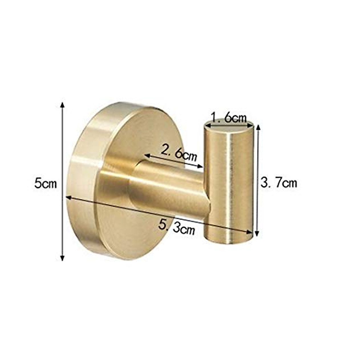 Skyscraper Stainless Steel Round Bathroom Towel Hooks Coat Hooks KB-BK-01(Gold)