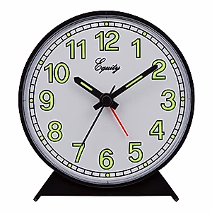 La Crosse Technology Equity Black Battery-Operated Analog Alarm Clock (Model 14077)