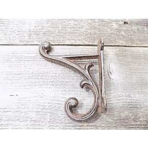 8 Rustic Entryway Hooks Coat Hooks Wall Mounted Double Vintage Looking Coat Hangers Pack of 8