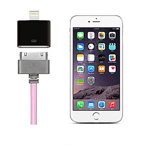 Lightning to 30-pin Adapter，Apple MFi Certified iPhone 8-Pin Male to 30-Pin Female Adapter Charging Sync Converter Connector Compatible iPhone 13/13P/12/11/X/8/7/6P/5S/5/iPad/iPod (No Audio)