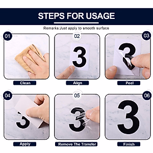 Zonon 40 Pcs 4 Sets Vinyl Mailbox Number Decals for Cars Waterproof Numbers Stickers Reflective Anti-Fading Vinyl Number Decals Pre-Spaced Signs for Mailbox Car Home(Black,2 Inch)