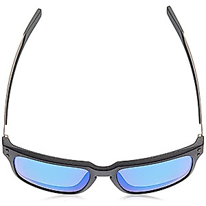 Oakley Men's OO9384 Holbrook Mix Rectangular Sunglasses, Steel/Prizm Sapphire Iridium Polarized, 57 mm