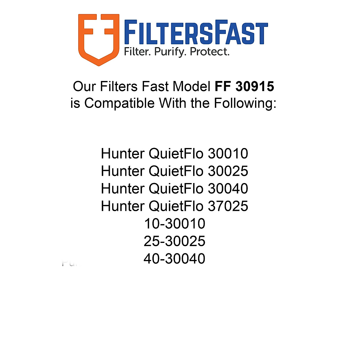 Filters Fast Compatible Replacement for Hunter 30915 HEPAtech Air Purifier