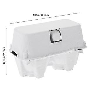Alipis Paper Pulp Egg Cartons Blank 2 Count Egg Cartons, Protective Egg Case Family Farm Market Travel Egg Storage Containers, 24pcs