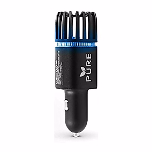 Car Air Purifier ARB Certified Premium Matte Black Air Ionizer & Car Charger Accessory w/ Dual USB Ports - Eliminate Allergens Bad Odor Pet Smell Smoke Pollen Mold Bacteria Viruses PM2.5 & VOCs Deodorizer